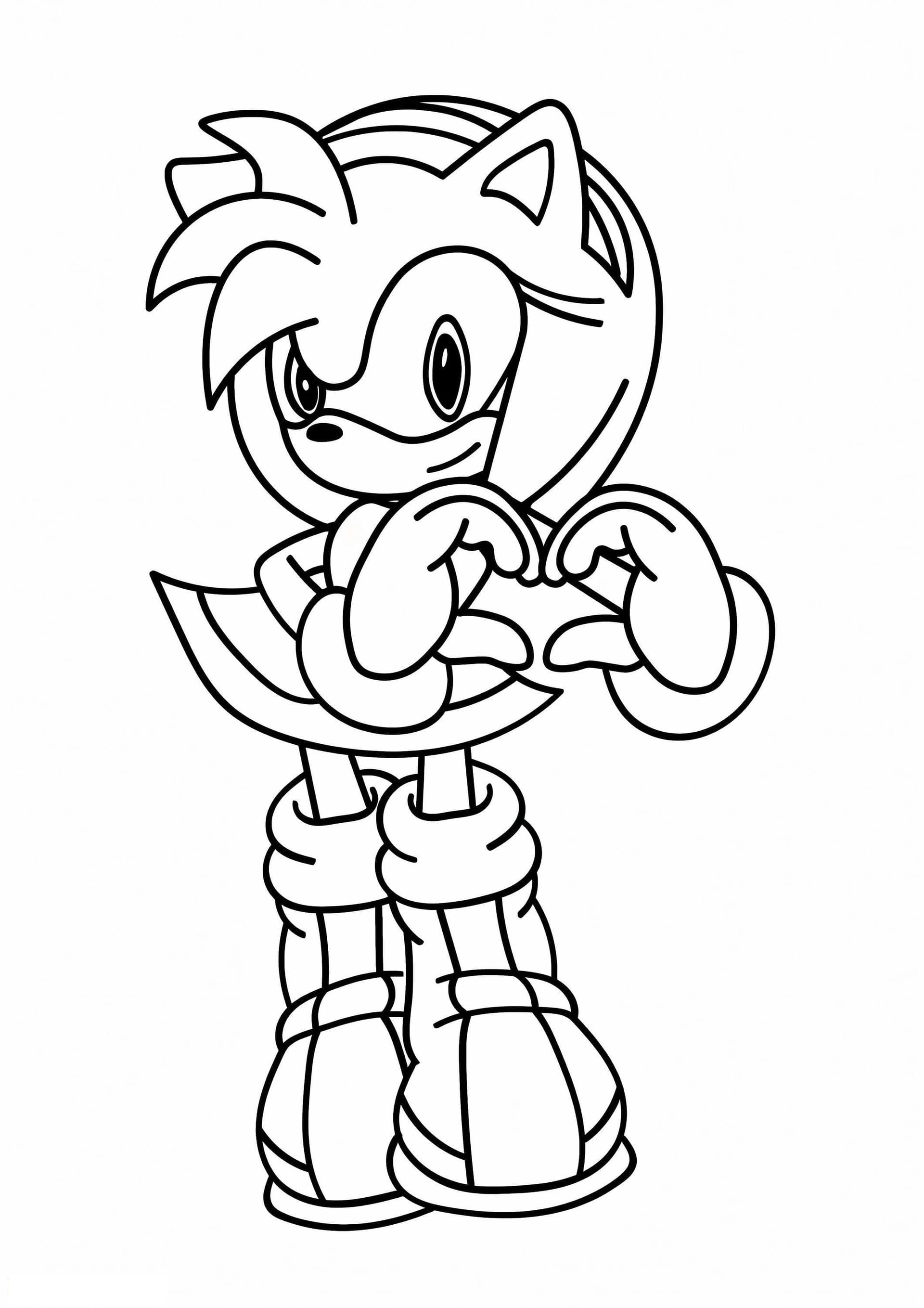 Free Amy Rose Coloring Page | Printable Sonic PDF for Kids