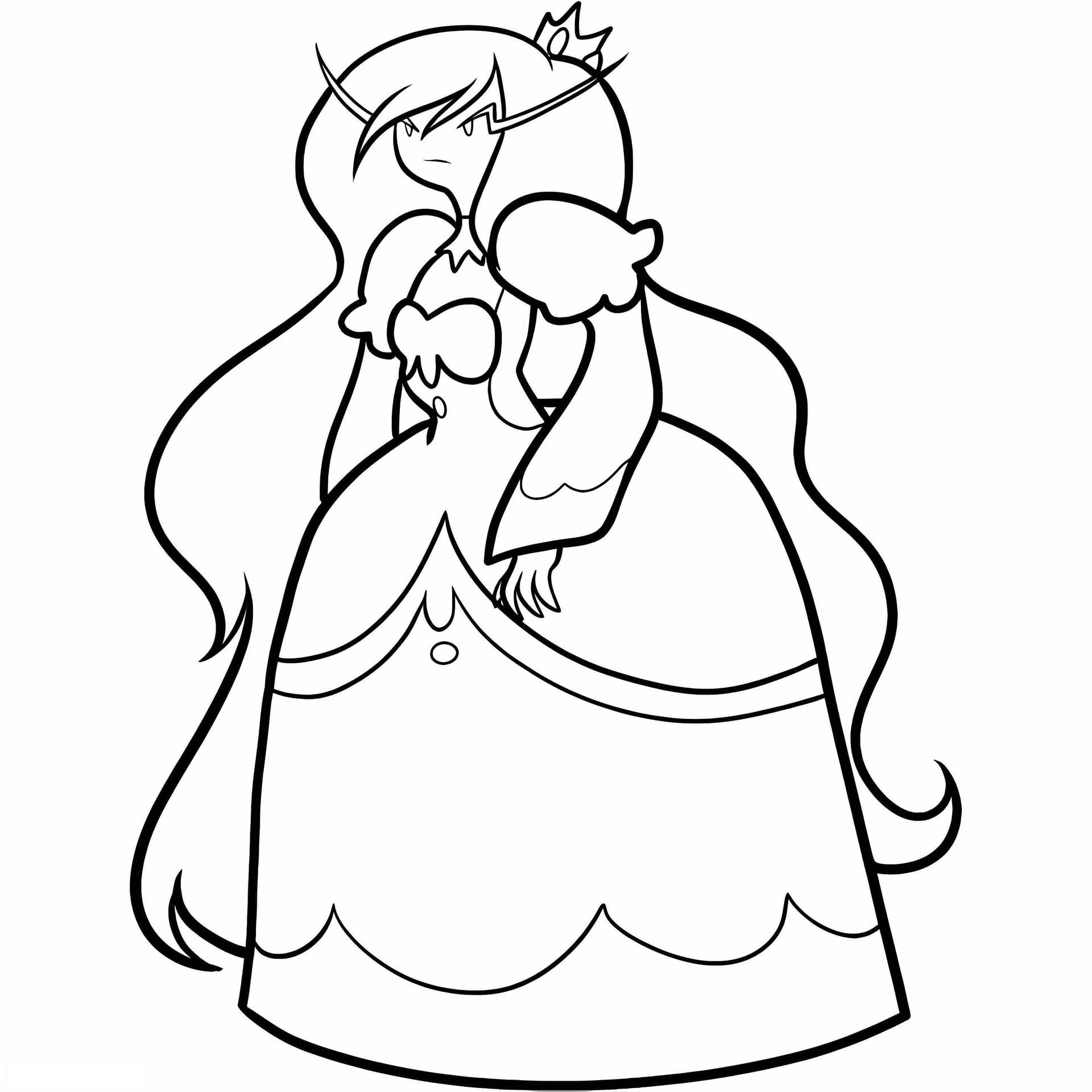 Angry Ice Queen Coloring Page - Angry Birds | Free Printable PDF