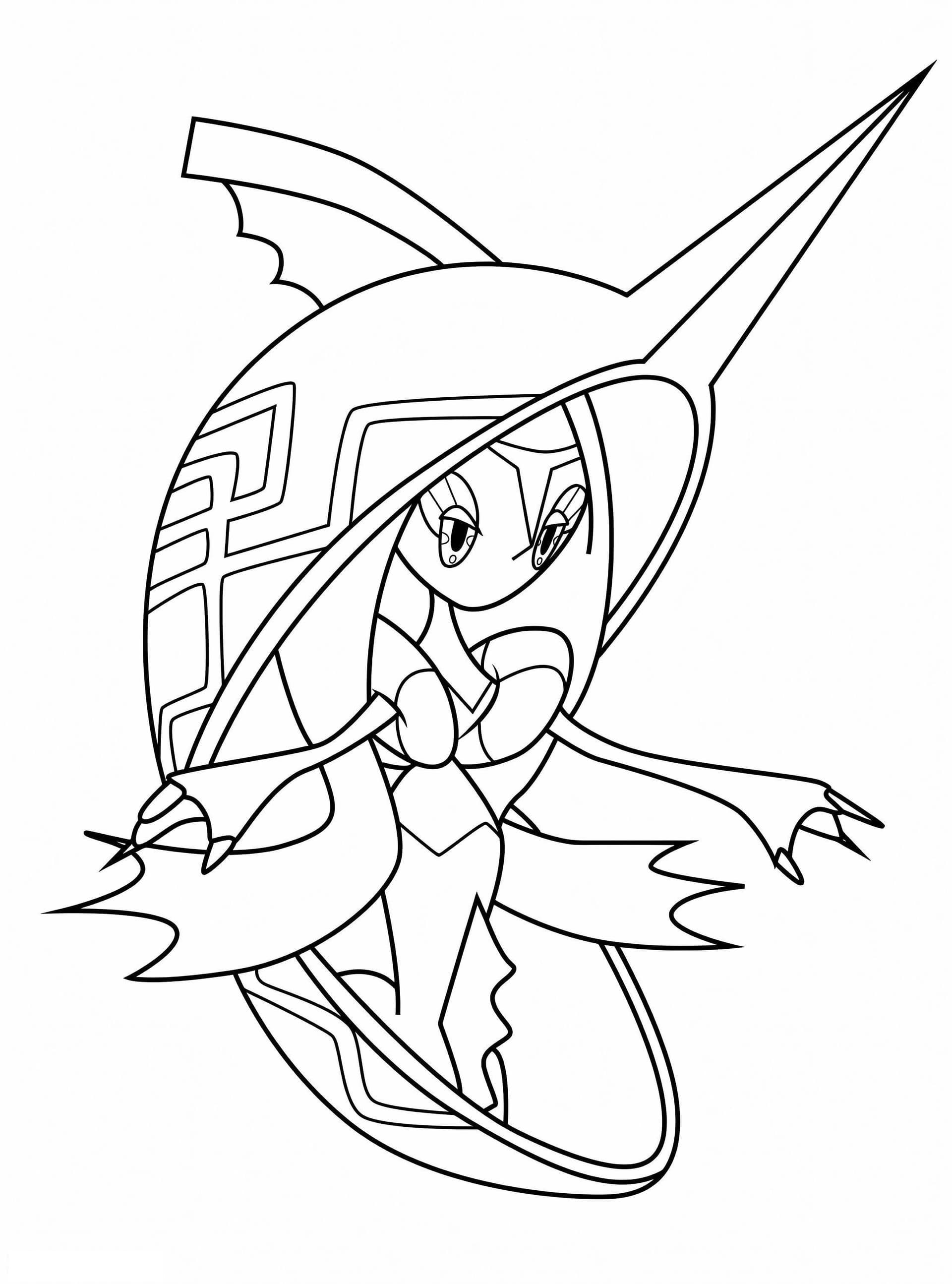 Tapu Fini Printable Coloring Page | Free Legendary Pokemon PDF